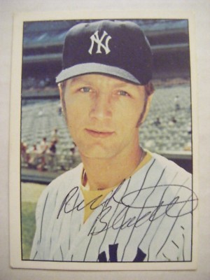 RICK BLADT signed RARE YANKEES 1975 SSPC baseball card AUTO Autographed ...