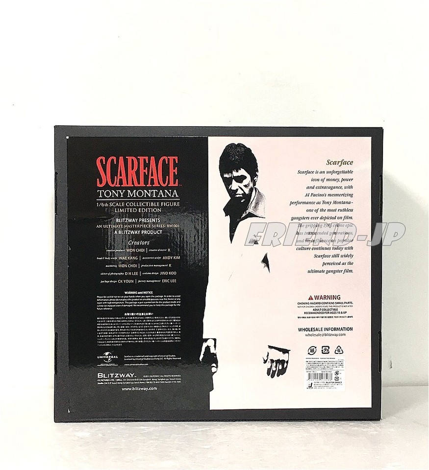 Blitzway 1/6 Scale SCARFACE TONY MONTANA AL PACINO Action Figure w ...