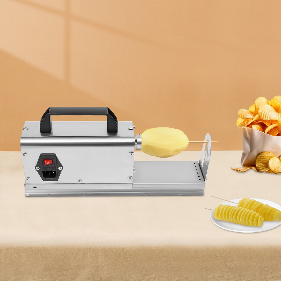 Electric Twisted Spiral Potato Cutter Auto French Fry Twisted Potato ...