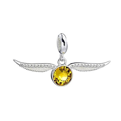 Harry Potter Crystal Sterling Silver Golden Snitch Slider Charm - Boxed ...