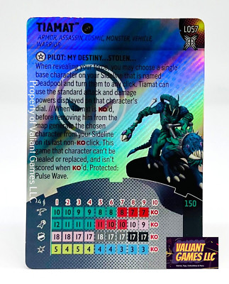 Marvel Heroclix Tiamat #L057 Legacy Card Deadpool Weapon X Set | eBay