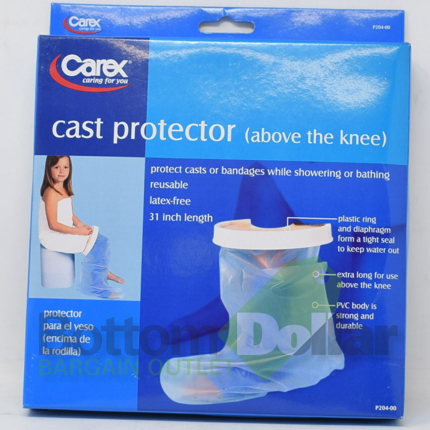 Carex Durable Reusable Latex-Free Plastic Cast Protector (Above The ...