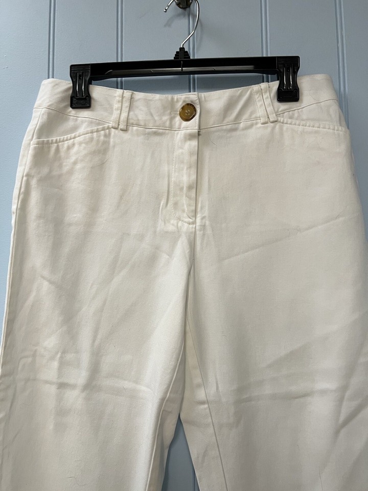 Counterparts Flat Front Zip Capri Pants W/Pockets Size 8P | eBay