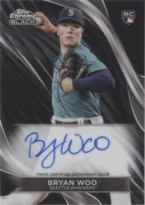 2024 Topps Chrome Black - Autographs Bryan Woo #CBA-BW (AU, RC) for ...