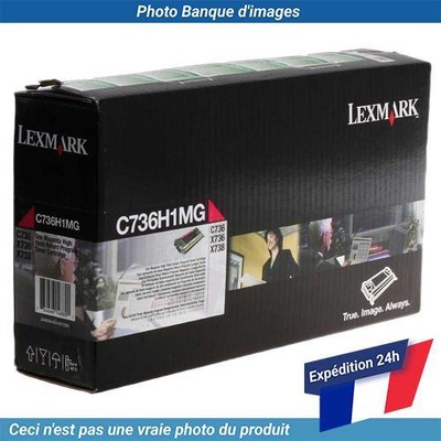 C736H1MG Lexmark C736dn Cartouche de toner Magenta | eBay