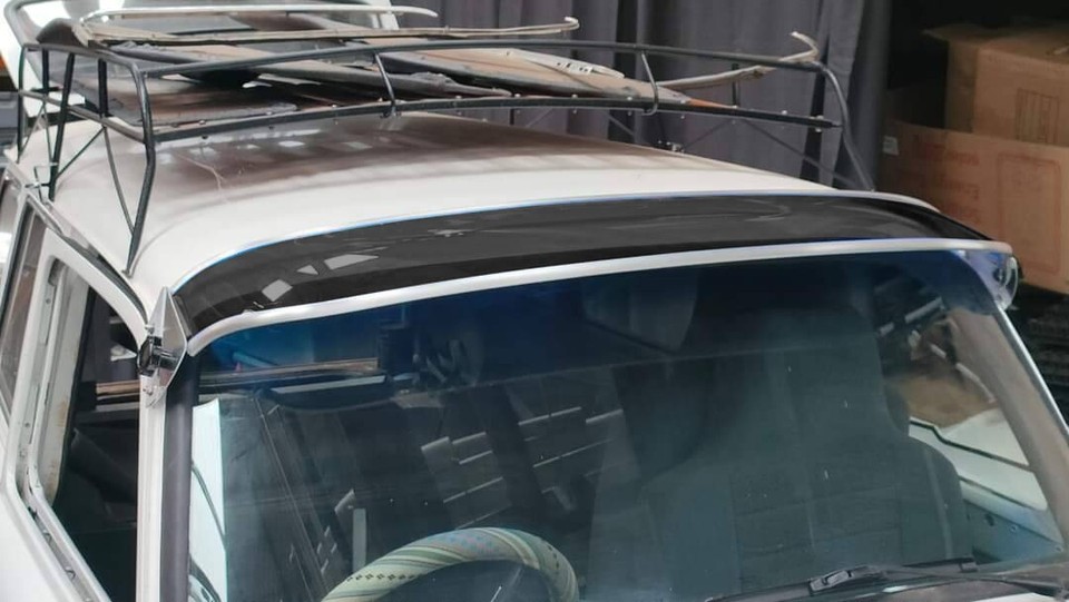 Volkswagen Type 3 sun visor classic acrylic Black Squareback Fastback ...