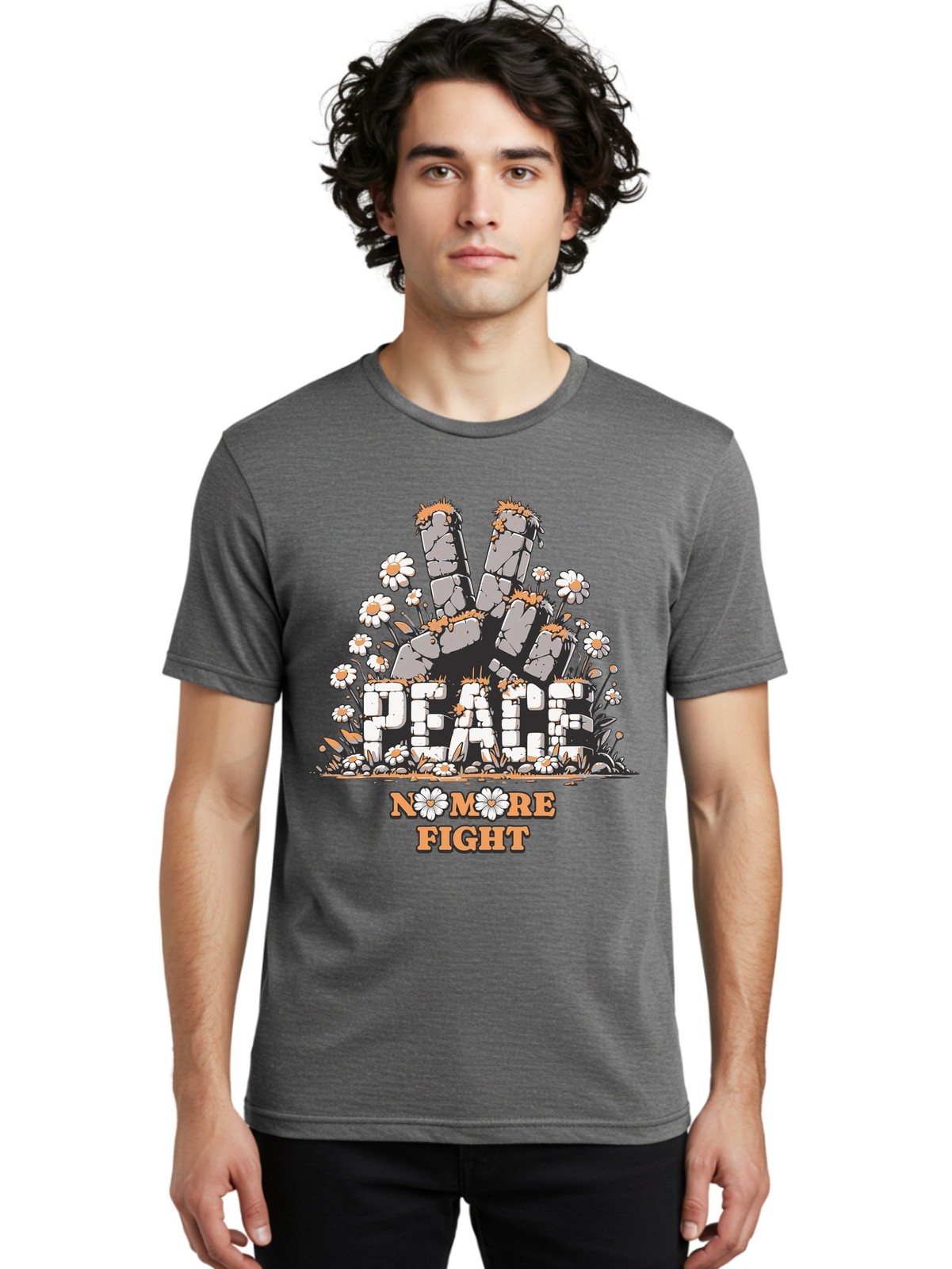 Peace-No-More-Fight Mens Graphic Tee,100% Cotton,Casual Summer Wear | eBay