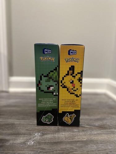 Mega Pokémon Pixel Art Kits Bundle - Bulbasaur & Pikachu - Brand New ...