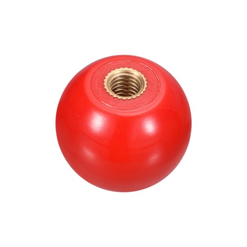 M6 Copper Thread 25mm Dia Threaded Ball Knobs for Machine Handle, Red | eBay Australia