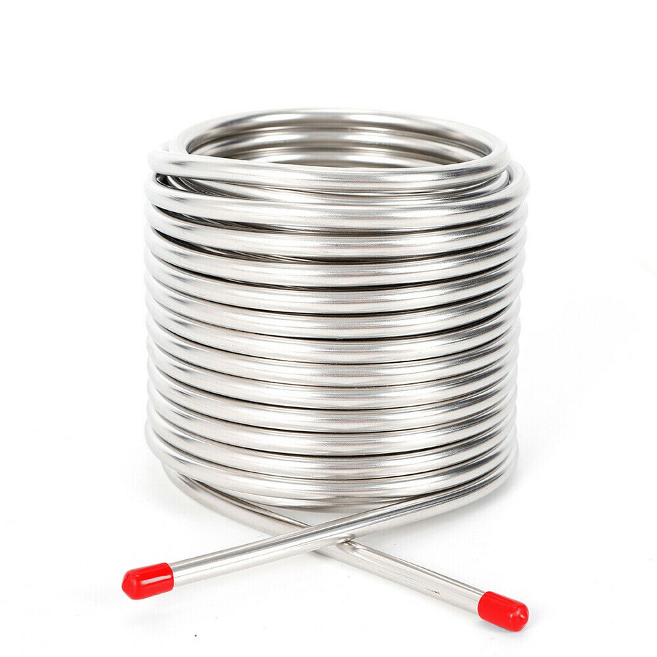 50' Wort Chiller Cooling Coil Pipe Home Brewing Beer Immersion ...