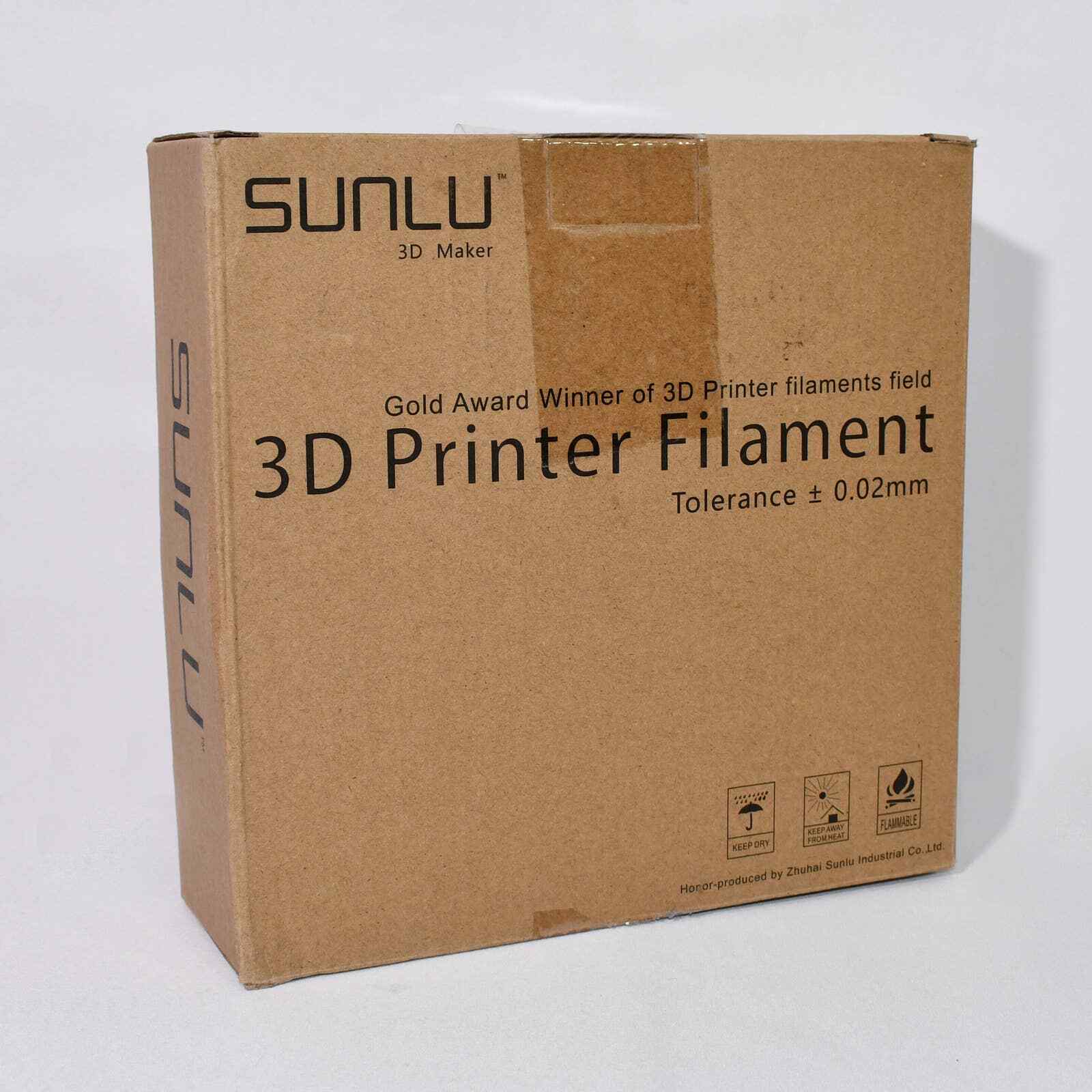 New Sunlu PLA 3D Color Change Filament Orange-Yellow 1.75mm 1KG Spool ...