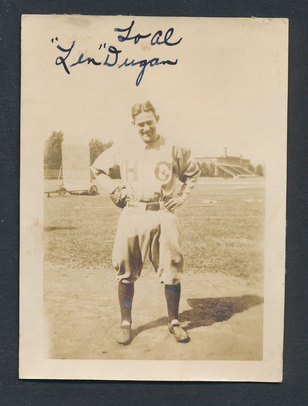 1921 LEN DUGAN Baseball Autograph (Brother of Joe Dugan & Pro Player ...