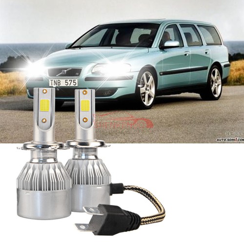 2x Bulbs H7 LED Bright White 6000K Canbus Low Beam For Volvo V70 III ...