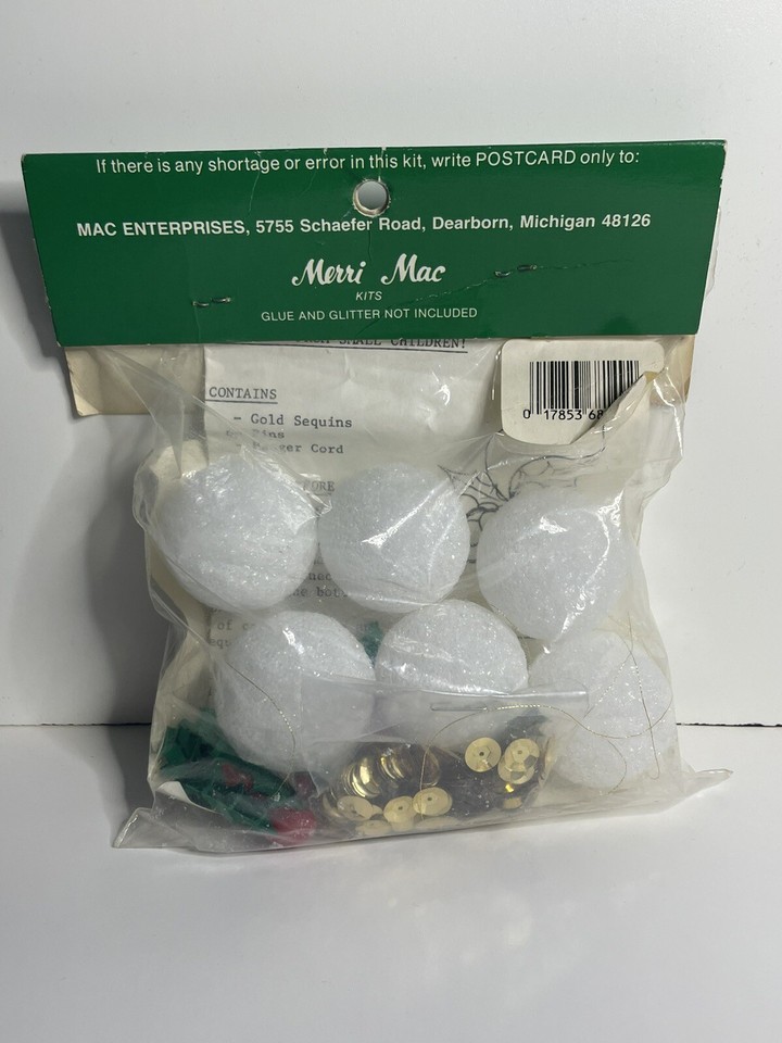 Vintage Christmas Festive Bon Bons Ornament Kit Tiny Treasure Meri Mac ...