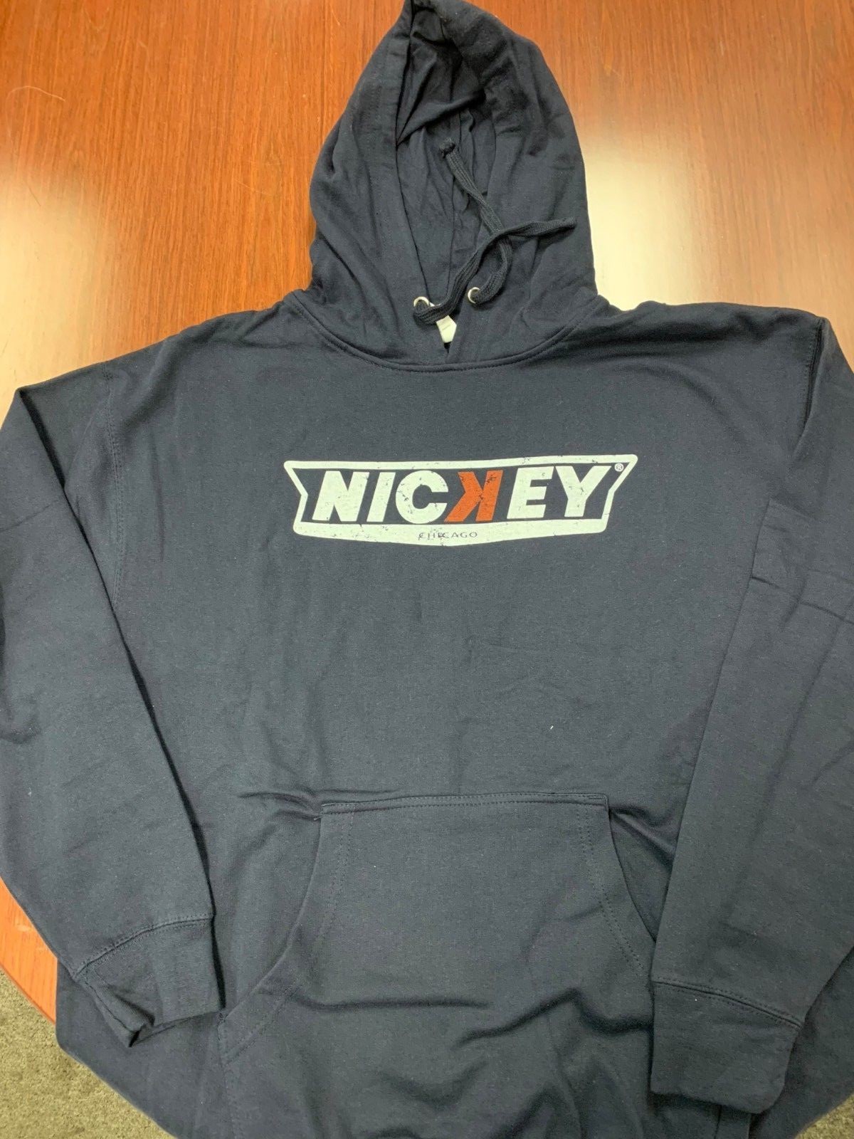 Official Nickey Chicago Brand Hoodie - Navy Blue | eBay