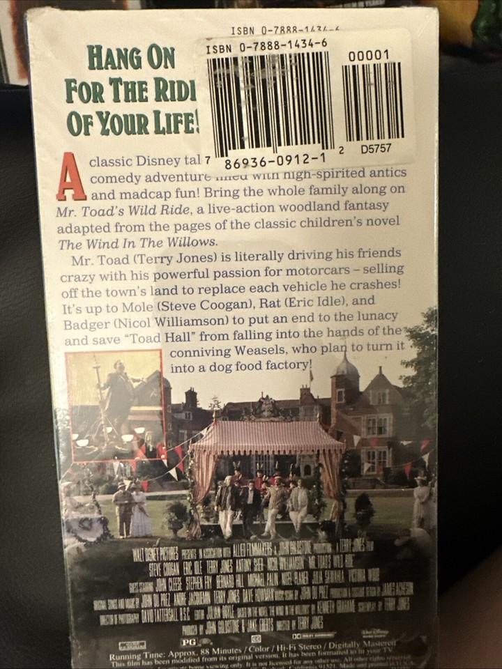 Mr. Toad's Wild Ride (VHS, 1996) 786936091212 | eBay