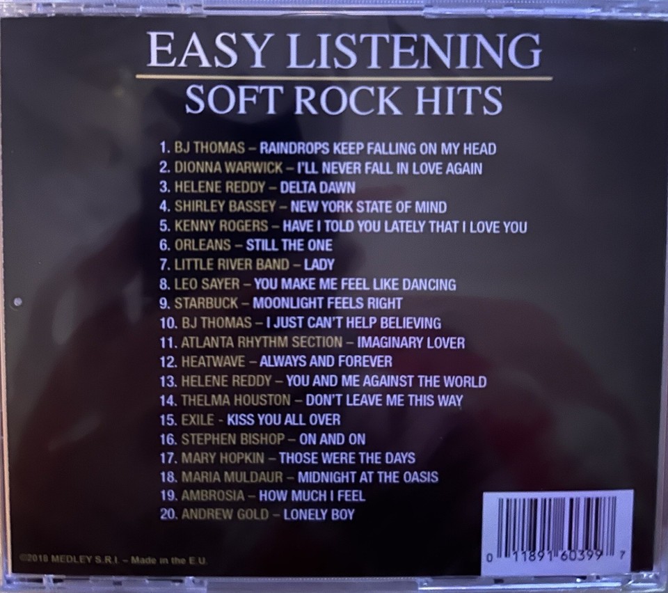 Easy Listening Soft Rock Hits CD 011891603997 Brand New! SEALED! | eBay