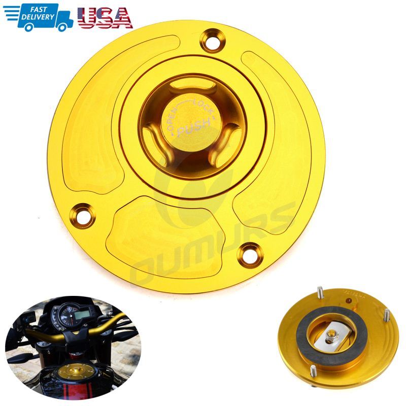 CNC Keyless Motorcycle Fuel Gas Tank Cap For Yamaha FZ1 FZ6 YZF600 1000 ...