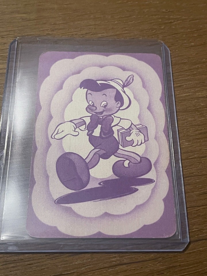 WALT DISNEY 🎥 1940 Castell PINOCCHIO Card Game Card VERY RARE DISNEYANA ...