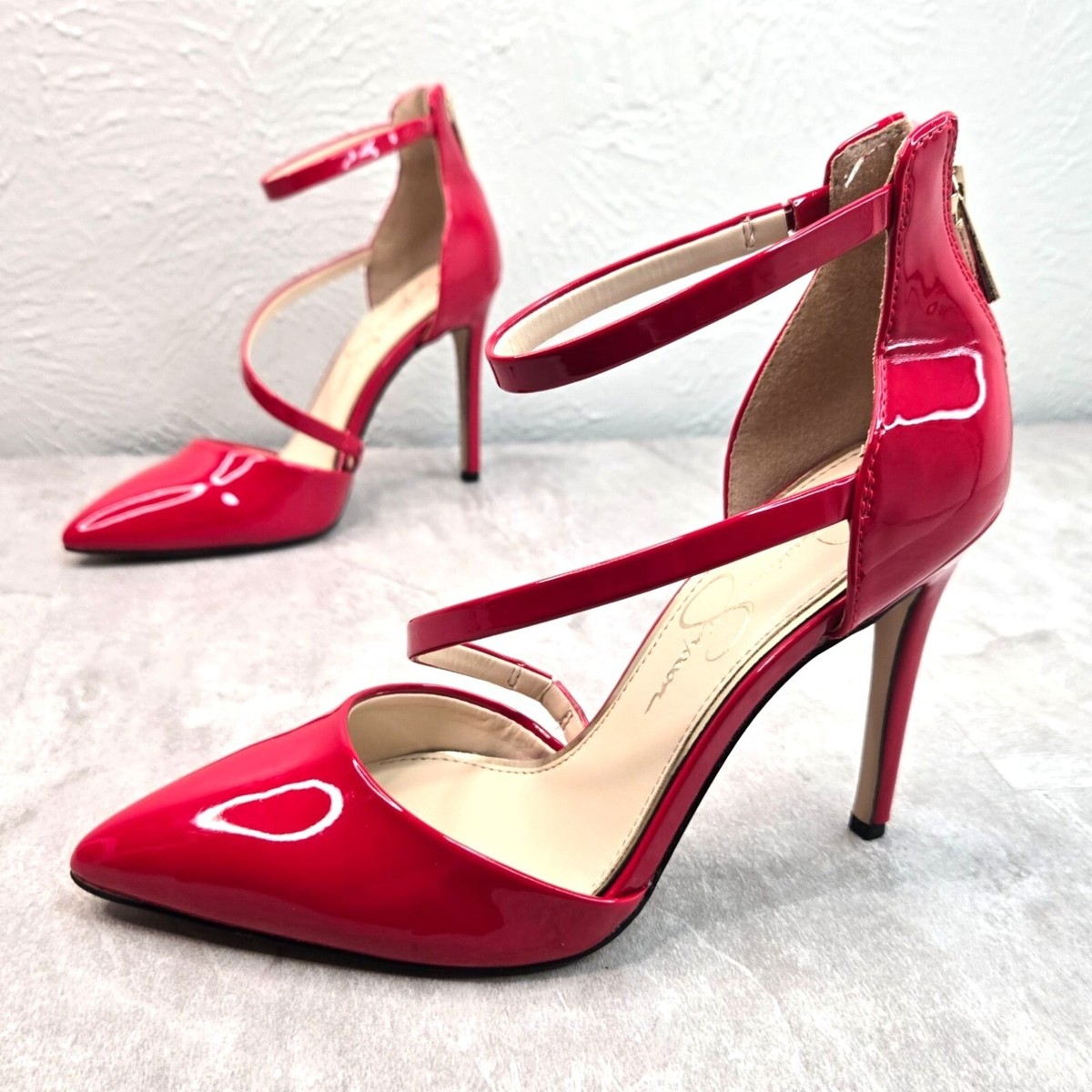 Jessica Simpson Red Patent Pumps Jessica Simpson Red Leopard Print