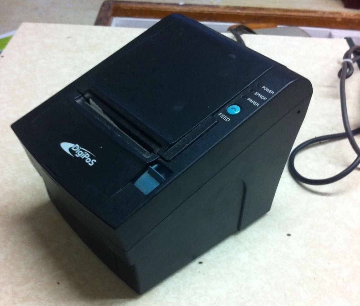 DigiPOS DS-900 Thermal Receipt Printer With AC Power Adaptor/Supply ...