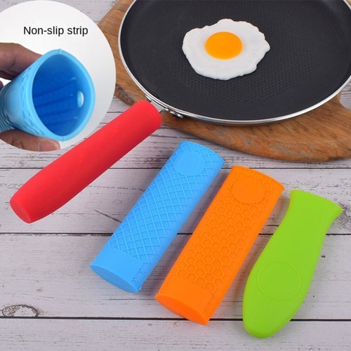 Cover Silicone Pot Pan Handle Sleeve Saucepan Holder Sleeve Cookware ...