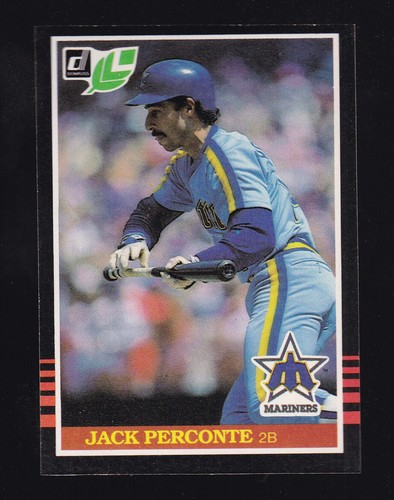 1985 Donruss Leaf Jack Perconte #221 Seattle Mariners | eBay