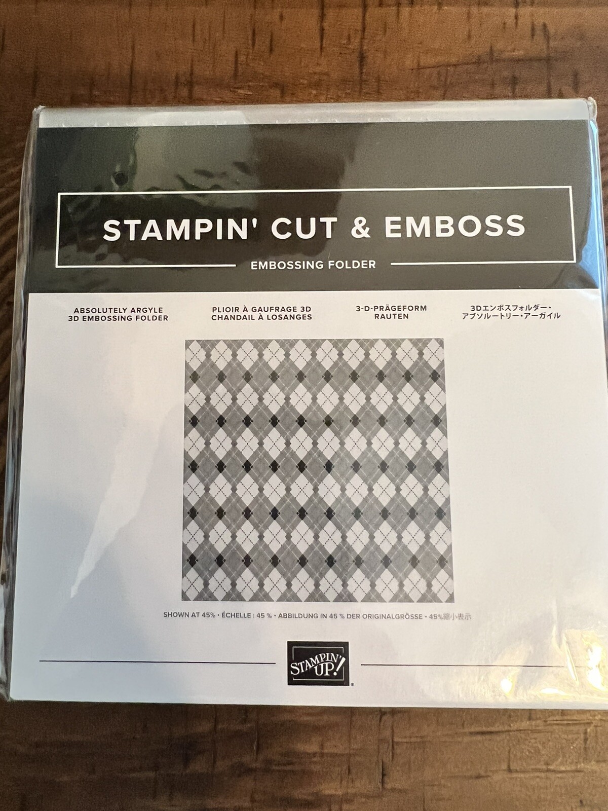 Stampin Up Cut & Emboss Absolutely Argyle 3D Embossing Folder | eBay