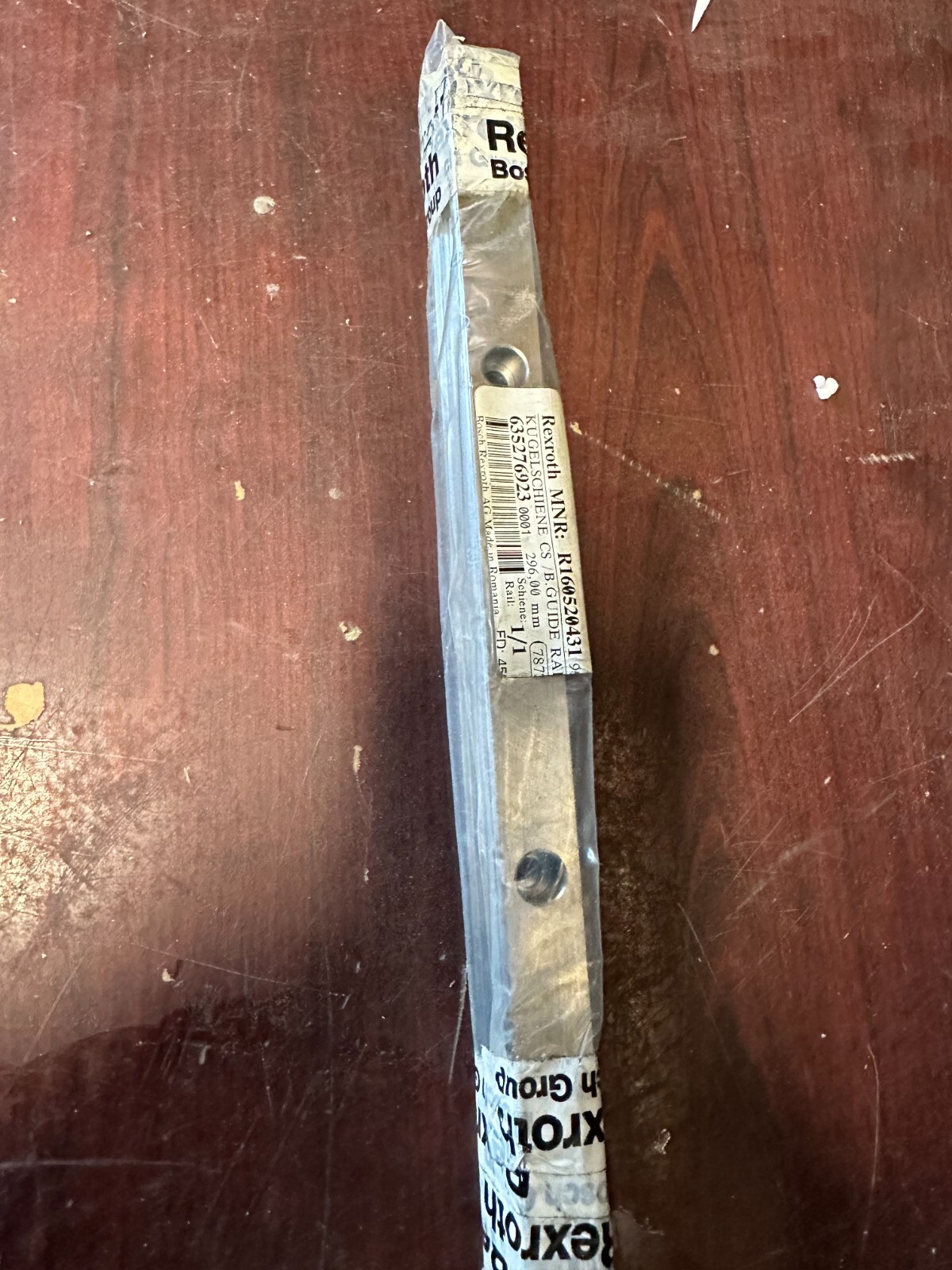 Rexroth R160520431 Linear Bearing Guide Rail 176 Mm Long for sale ...