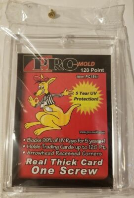 (20) Pro-Mold Real Thick Trading Card 1-Screw Screwdown Holder 120pt ...