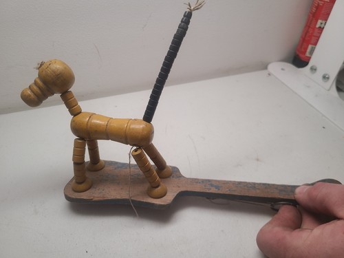 Vintage 1930's Wooden Fisher Price Pop-Up Critter Pluto Dog String ...