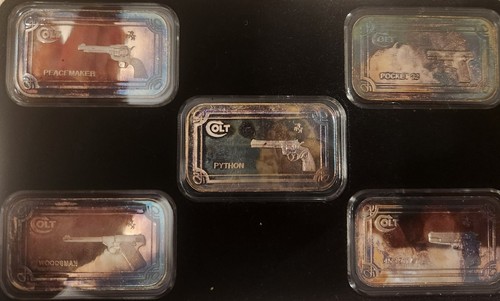 Colt gun series Set of 5 1 oz silver bars | eBay