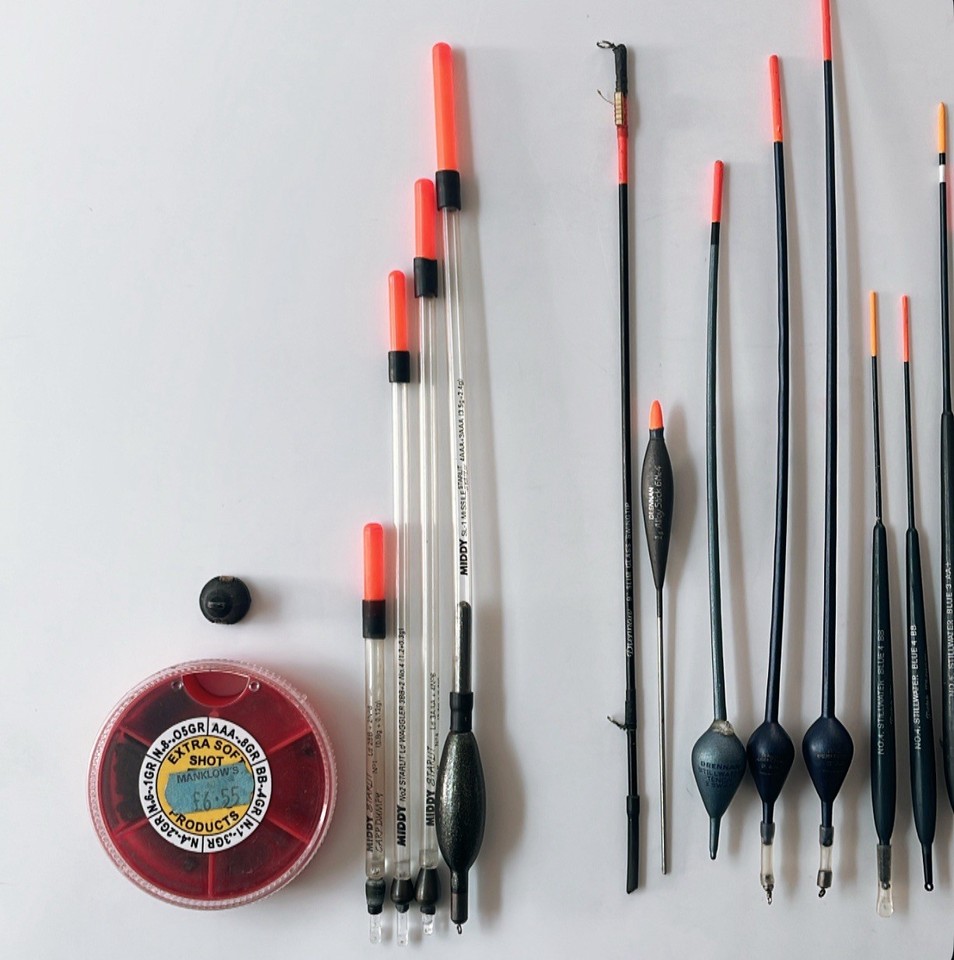 Drennan & Middy Crystal Waggler Loafer Peacock Stick Float Job Lot ...