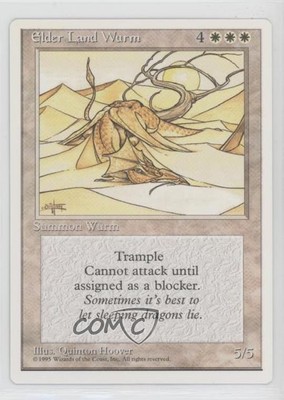 Elder Land Wurm Magic: 4th Edition 1995 | eBay