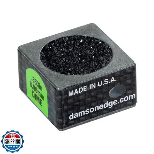 Cue Cube Pool Billiard Cue TIP Tool 2 in 1 Shaper Scuffer Nickel or ...