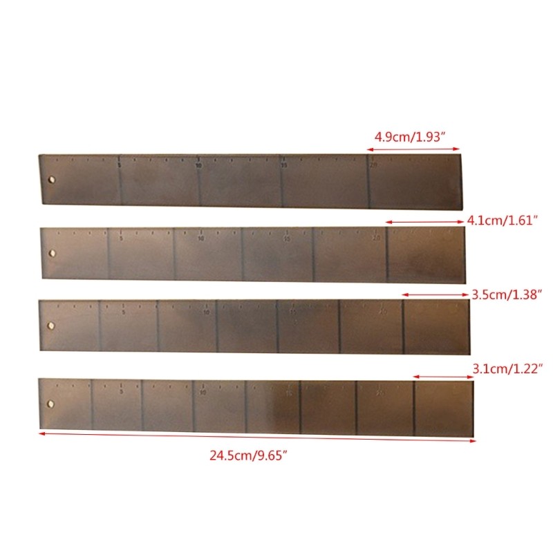 4Pcs Cake Cutting Roll Scale Ruler Uniform Division Molds Auxiliaries ...