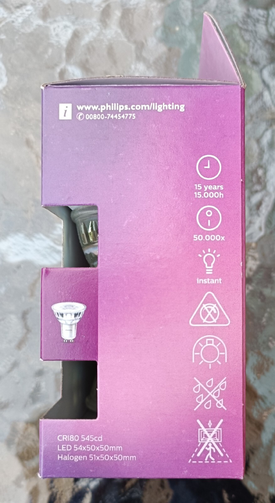 Philips LED Warm White GU10 35W 2700K 2 Boxes 4 LED's for sale online ...