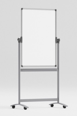 MOBILE PORTRAIT REVOLVING MAGNETIC DOUBLE SIDED WHITEBOARD 900x600 MM ...