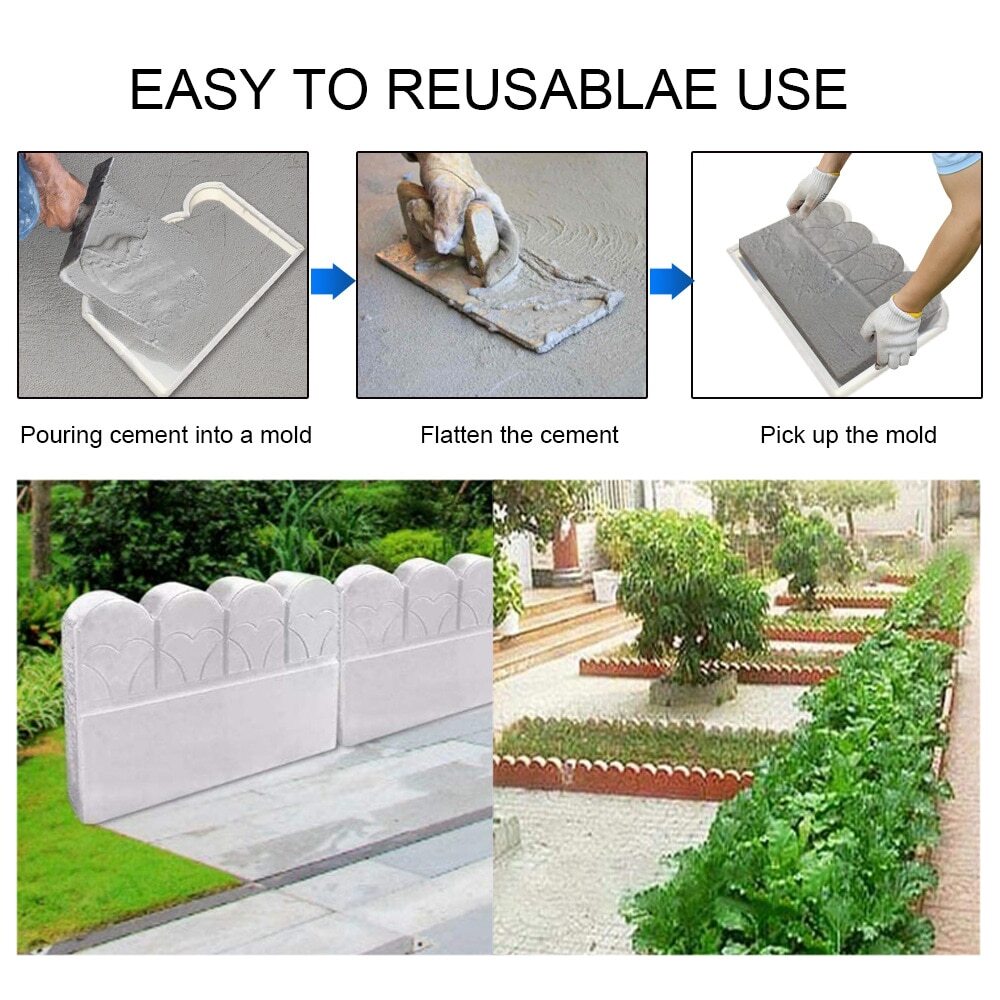 Garden Border Edging Concrete Mold Concrete Mowing Edge Google