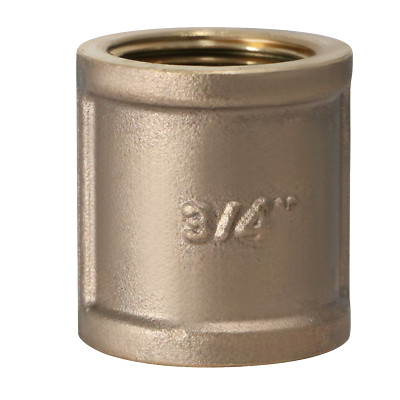 2 Pcs XFITTING 3/4" FIP x 3/4" FIP Coupling, Female NPT Brass Coupling ...