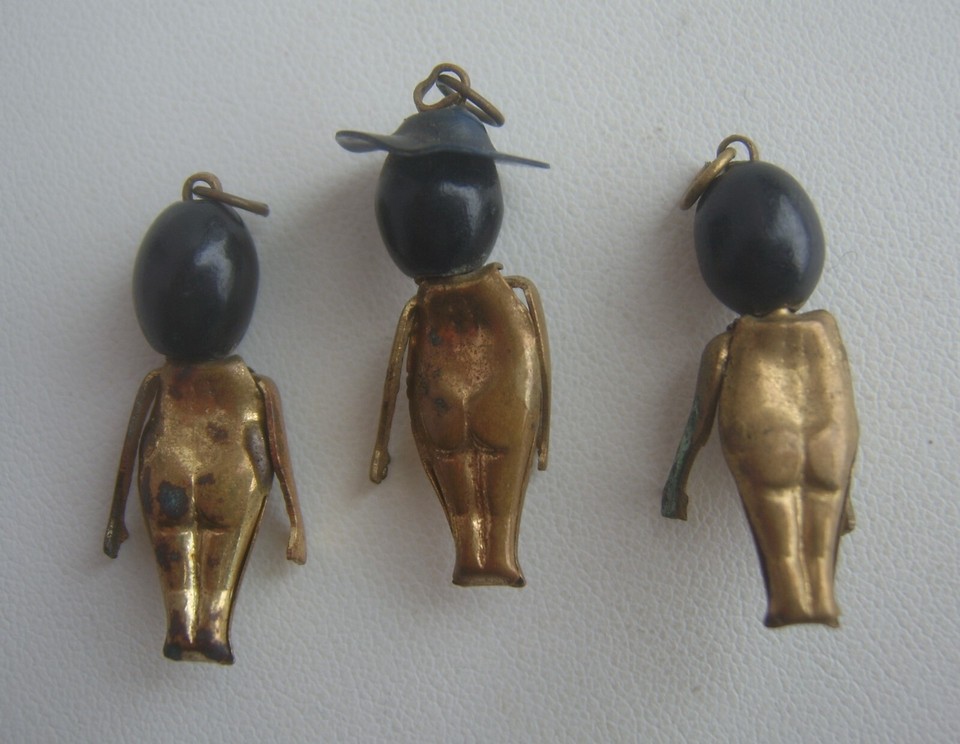 Rare Collection of 3 WW1 Fums Up 'Touch Wud' Soldier Trench Art Good ...