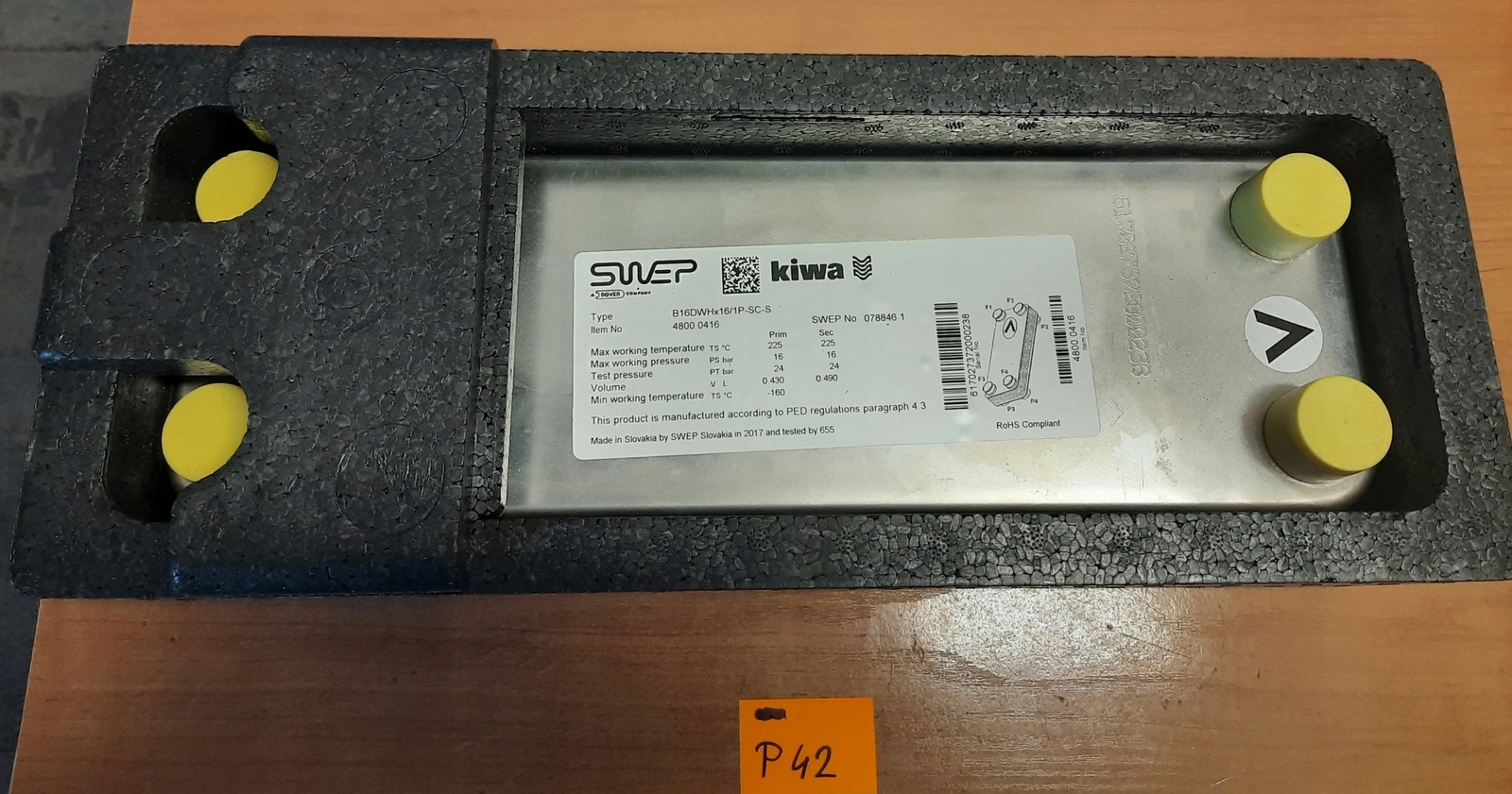 Plate heat exchanger 8 liters Ferroli 3720100 / #D P00D 5816 | eBay