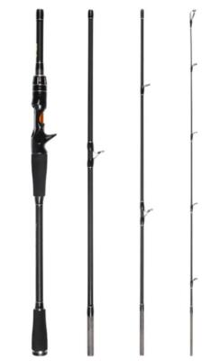 Fishing Rod 1.8M 2.1M Carbon Spinning/Casting Lure Rod Travel Pole 4 ...