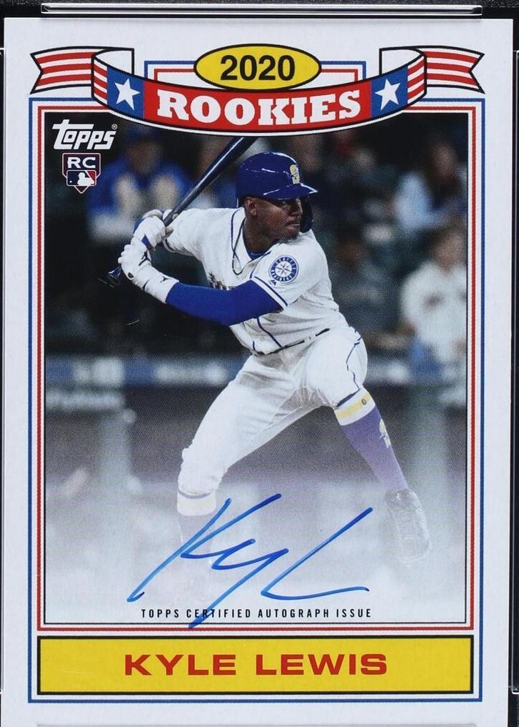 2020 Topps Archives - 1990 Topps Rookies Autographs Kyle Lewis #90RA-KL ...