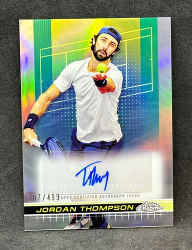 2024 Topps Chrome Tennis Jordan Thompson REFRACTOR Autograph /499 Auto ...