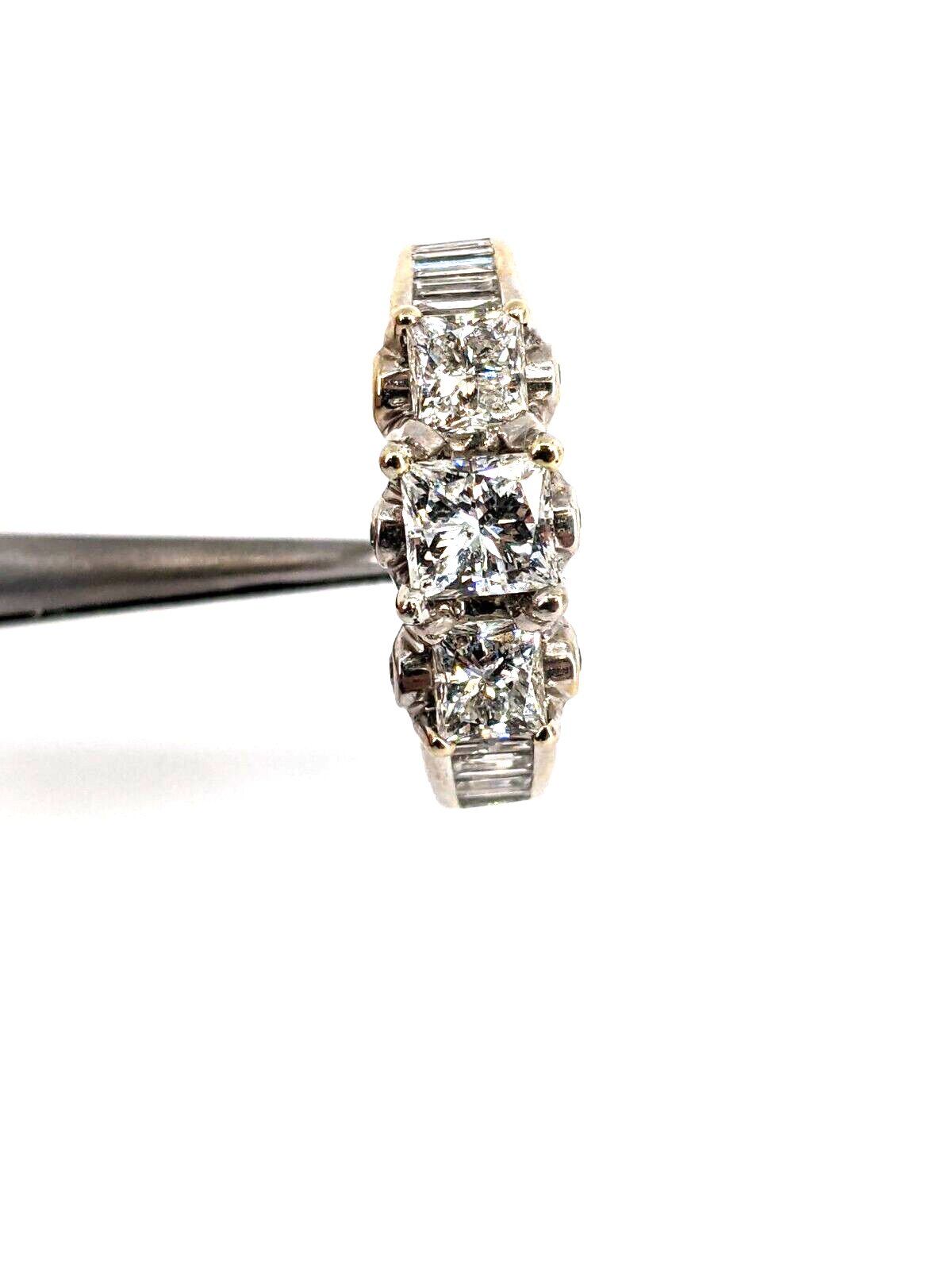 14KT White Gold 5.17g Diamond Ring (2cttw) Size 4.5 | eBay