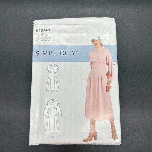 Simplicity R10743 Women's Knit Dress Midi Length Uncut Sz 6-14 | eBay