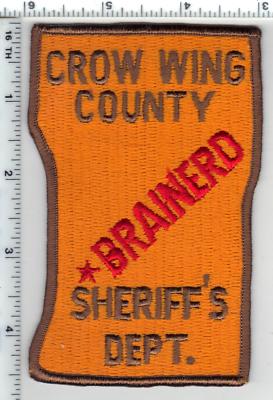 Crow Wing County Sheriff's Dept (Minnesota) 1st Issue Shoulder Patch | eBay
