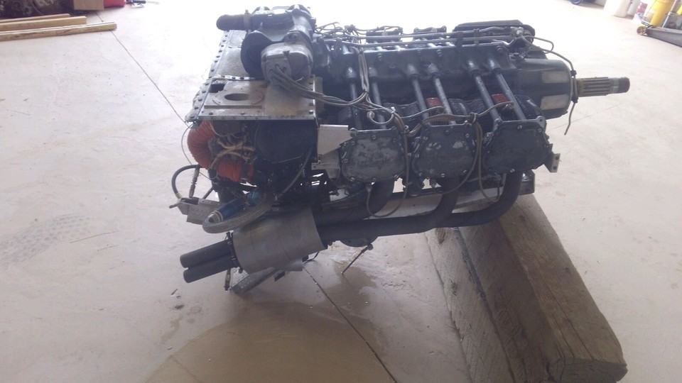 Lycoming GO-480-1B Aircraft Engine, Super Charged, Runs, w/engine mount ...