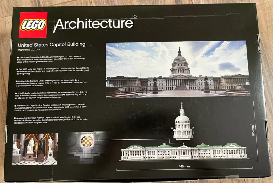 Lego Architecture United States Capitol (21030) Building Kit 1032 Pcs ...